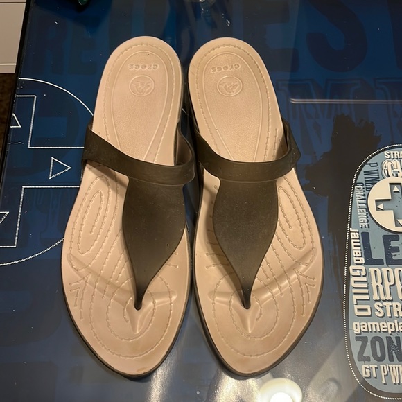 CROCS | Shoes | Crocs Rio Flip Thong Sandals Us 1w | Poshmark